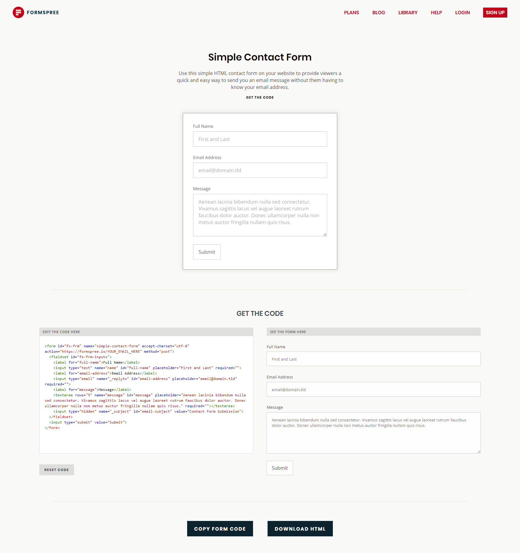 Create a Simple HTML Contact Form with Google Sheets + Formspree ... Create a Simple HTML Contact Form with Google Sheets + Formspree ...